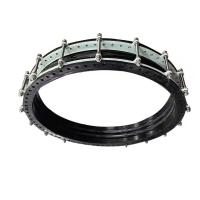 China DN125 PN16 EPDM Rubber Compensator 130mm Length with Flanged End Face Fully Sealed for Industrial Piping for sale
