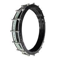 China DN125 PN16 EPDM Rubber Compensator 130mm Length with Flanged End Face Fully Sealed for Industrial Piping for sale