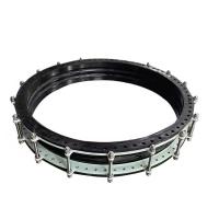 China DN125 PN16 EPDM Rubber Compensator 130mm Length with Flanged End Face Fully Sealed for Industrial Piping for sale