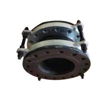 China JIS Standard 200mm Galvanized Flange Fully Sealed Rubber Expansion Joint with 8.8 Grade Bolts - 1.6 MPa Working Pressure for sale