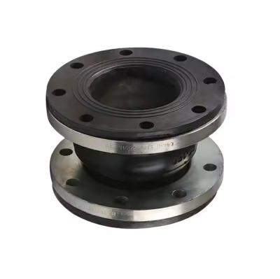 China 4inch 100mm End Face Flange Flexible Natural Rubber Expansion Joint Fully Sealed 150mm Length for sale