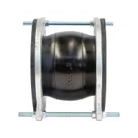 China 8 Inch 200mm Carbon Steel Flanged Rubber Flex Connector - 210mm Length, 15° Deflection Angle for Industrial Pipeline Systems for sale