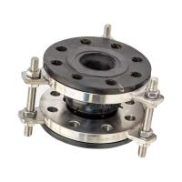 China DN65 PN40 High Pressure End Face Fully Sealed Rubber Joint with 2507 Duplex Steel Flange - 2.5 MPa Working Pressure for sale