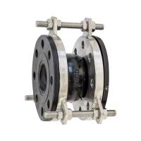 China DN65 PN40 High Pressure End Face Fully Sealed Rubber Joint with 2507 Duplex Steel Flange - 2.5 MPa Working Pressure for sale