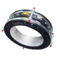 China Large Diameter Fully Sealed End Face Flexible Rubber Joint Flange Lining Stainless Steel Guide Tube DN32-DN3000 for sale