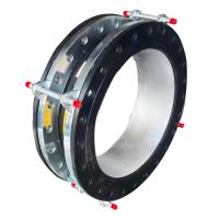 China Large Diameter Fully Sealed End Face Flexible Rubber Joint Flange Lining Stainless Steel Guide Tube DN32-DN3000 for sale