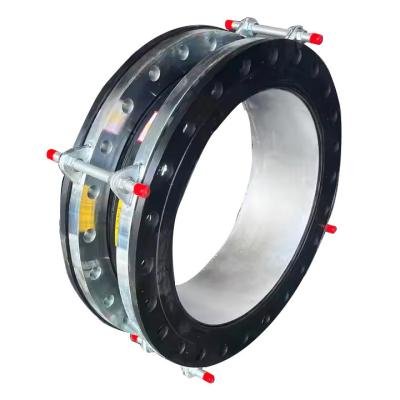 China Large Diameter Fully Sealed End Face Flexible Rubber Joint Flange Lining Stainless Steel Guide Tube DN32-DN3000 for sale