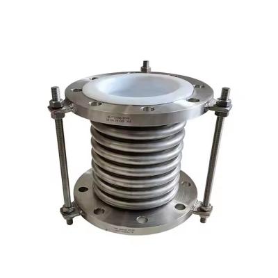 China SS304 PTFE Lined Stainless Steel Exhaust Bellows Expansion Joint - 32-400mm Diameter, -200°C to +260°C Range for sale