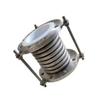 China SS304 PTFE Lined Stainless Steel Exhaust Bellows Expansion Joint - 32-400mm Diameter, -200°C to +260°C Range for sale