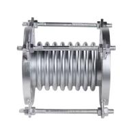 China Corrugated Axial Compensator Flexible Metal Expansion Joint SS304/316 Flange End 32-300mm Diameter Chemical Pipe for sale