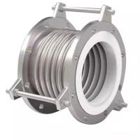 China SS316 Stainless Steel Flange Bellows Expansion Joint with PTFE Corrugated Compensator - 32-300mm Diameter, 0.25-2.5MPa Pressure Rating for sale