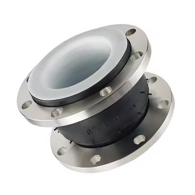 China SS304 SS316 Flange PTFE Lined Rubber Expansion Joint 50mm to 1200mm for sale