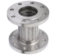 China SS304 Stainless Steel Braided Flexible Metal Hose with Flange Connection - DN8 to DN400 Size Range, 1.6-20 MPa Pressure Rating for sale