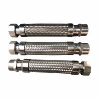 China Stainless Steel 304 Threaded Flexible Hose Union Type Pipe Fitting 15-65 DN 280-300mm Length for sale
