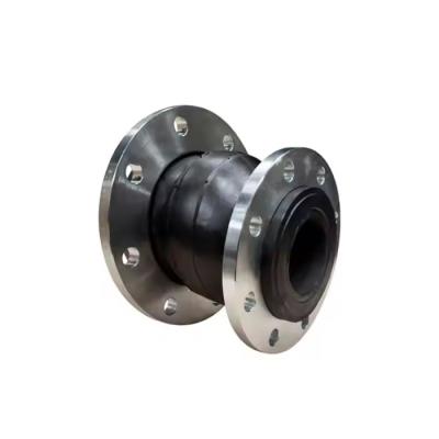 China DN50 PN16 Eccentric Reducer Rubber Expansion Joint with Flange Connector for Pipeline Systems for sale