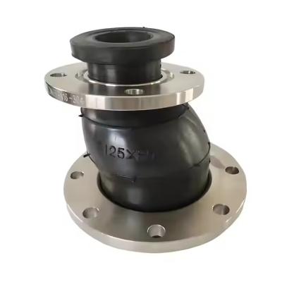 China Carbon Steel Flange Single Ball Eccentric Reduction Rubber Expansion Joint EPDM DN50-DN300 for sale