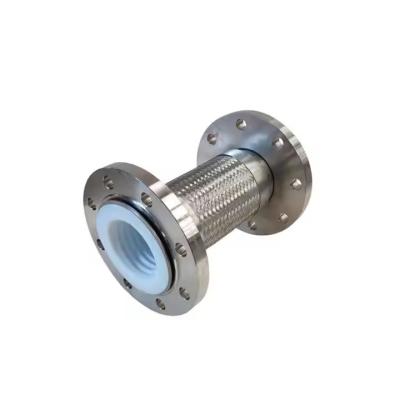 China BS 4504 PTFE Lined Stainless Steel Braided Hose 8-400mm DN with 200°C Temperature and Corrosion Resistance for sale