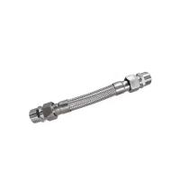 China DN50 Threaded Flexible Metal Braided Hose with 316 Stainless Steel Fittings - 450°C Temperature Range, DN15-DN65 Sizes for sale
