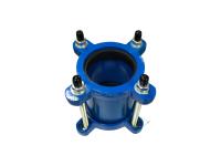 China Carbon Steel Flexible Universal Dresser Coupling with Blue Epoxy Coating - PN10-16 Pressure Rating, 70°C Temperature Range for sale