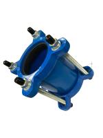 China Carbon Steel Flexible Universal Dresser Coupling with Blue Epoxy Coating - PN10-16 Pressure Rating, 70°C Temperature Range for sale