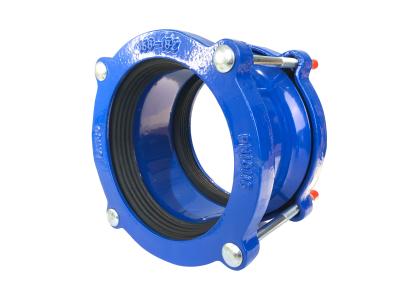 China Ductile Cast Iron DL Gibault Joints Universal Coupling for PVC Pipes PN10/16 Pressure -10℃ to 70℃ Temperature Range for sale