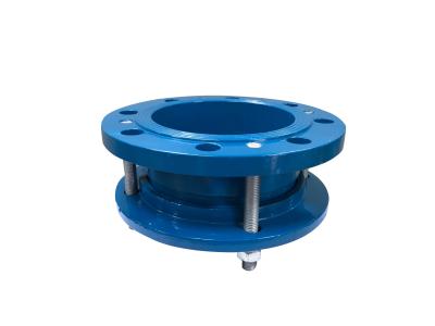 China BS 4504 PVC Carbon Steel HDPE Flange Adaptor 50-400mm DN Range with M12-M16 Bolts for Pipeline Compensation for sale
