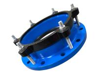 China Wide-Range Flange Compensation Joint DN50-DN600 with Ductile Iron Body and EPDM/NBR Gaskets for Industrial Piping Systems for sale