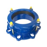 China DN150 PN10 Ductile Iron Universal Joint HDPE Pipe Flange Adapter 80mm Length 272mm Diameter for sale