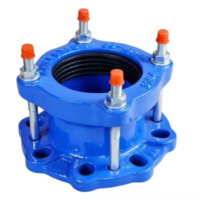 China DIN PN16 Ductile Iron Wide Range Flange Adapter for PVC Pipe Connections - DN50 to DN600 Size Range for sale