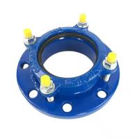 China ANSI PN16 Flexible Ductile Iron Flange Adapter DN50-DN300 with EPDM Sealing Ring and M12 Bolts for sale