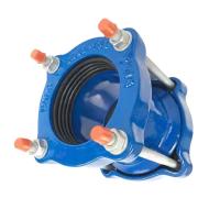 China DN350 PN10 PVC Pipe Bolted Gland Joint 150mm Length with M16x250mm Bolts for Universal AC Pipe Coupling for sale