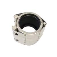 China Stainless Steel Pipe Leak Repair Clamp 304/316 Grade with DN25-DN500 Range for HDPE, PVC and Metal Pipes for sale