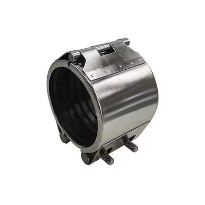 China ANSI Standard Stainless Steel High Pressure Pipe Repair Clamps - 18mm to 170mm OD Range, PN16 Pressure Rating for sale