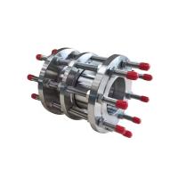 China 304 Stainless Steel C2F Type Double Flange Expansion Joint DN65-700 with 0.6-1.0MPa Pressure Rating for sale