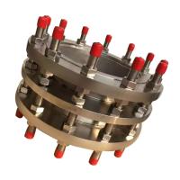 China DN300 Pn16 Double Flange Dismantling Joint SS304/316 with 250mm Length and 420mm Height for Pipeline Systems for sale