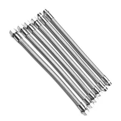 China Galvanized Steel Braided Flex Hose with Threaded Connection - 15-65mm DN Size, 280-300mm Length, 0.6-2.5MPa Pressure for sale