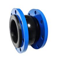 China Stainless Steel Flange Single Ball Rubber Joint Flexible Bellow Anti Vibration DN32-DN1600 for sale