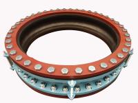 China Fully Sealed Rubber Expansion Joint with Limit Pull Rod PN10 PN16 Anti Slip Belt for sale
