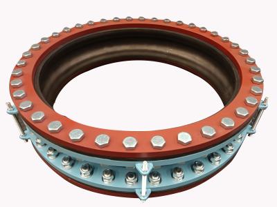 China Fully Sealed Rubber Expansion Joint with Limit Pull Rod PN10 PN16 Anti Slip Belt for sale