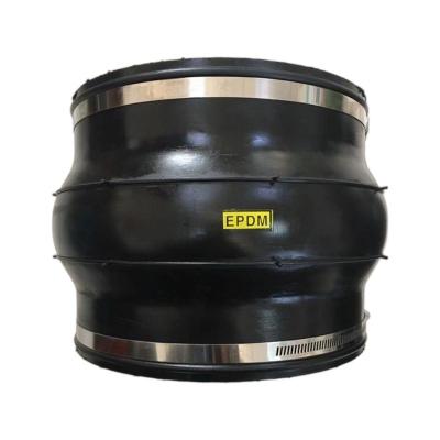 China Customized Acid Alkali High Temp Resistant Clamp Type Flexible Rubber Joint DN50-DN600 for sale