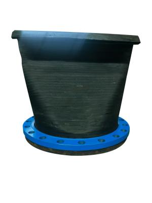 China DN600 PN16 EPDM Flanged Duckbill Non Return Valve Weather Resistant 1120mm Length for sale
