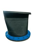 China DN600 PN16 EPDM Flanged Duckbill Non Return Valve Weather Resistant 1120mm Length for sale