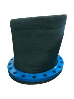 China DN600 PN16 EPDM Flanged Duckbill Non Return Valve Weather Resistant 1120mm Length for sale