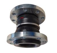 China Galvanized Carbon Steel EPDM Connector 3 Inch DN80 Double Ball Bellows Flanged Rubber Expansion Joint for sale
