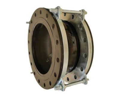 China Stainless Steel Flanged Rubber Expansion Joint DN50-DN800 0.6-2.5MPa Flexible Connector for sale