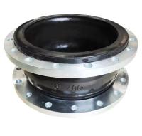 China Single Ball Flange Rubber Expansion Joint NBR EPDM Stainless Steel Flange DN50 105mm for sale