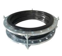China Large Diameter Single Bellow Rubber Expansion Joint 10° 15° Deflection Angle DN32 DN1800 Carbon Steel Flange for sale