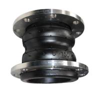 China 2-1/2 Inch Flanged Double Sphere Rubber Expansion Joint PN10 PN16 ANSI 150 DN65 for sale