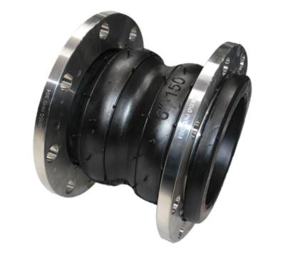 China 2-1/2 Inch Flanged Double Sphere Rubber Expansion Joint PN10 PN16 ANSI 150 DN65 for sale
