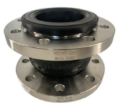 China SS30408 Flange Type DN100 PN16 Rubber Expansion Joint Flexible Bellows for Malaysia for sale